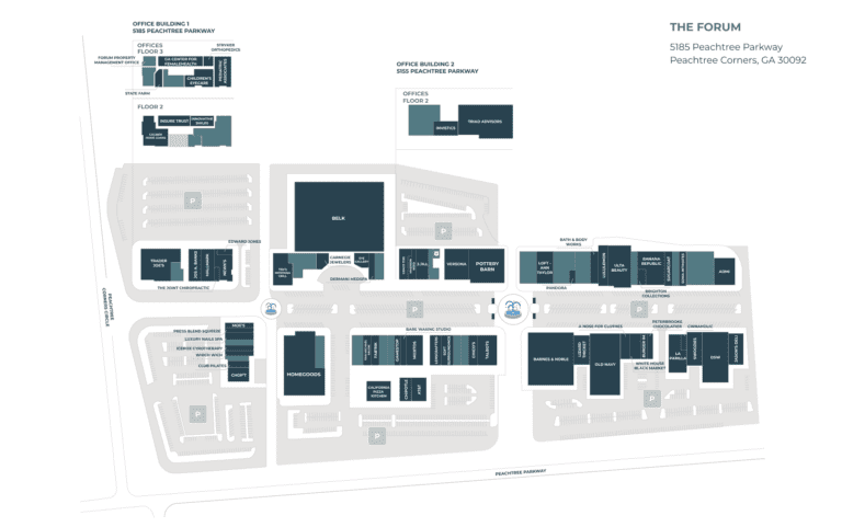Map - The Forum Peachtree Corners
